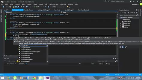 Visual Basic Advanced Browser Using Awesomium Google Chrome Engine YouTube