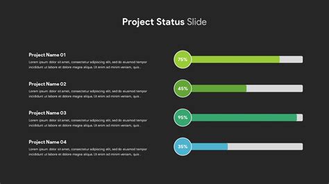 project status slide powerpoint template slidebazaar