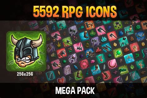 5592 Fantasy Rpg Icons 2d Icons Unity Asset Store