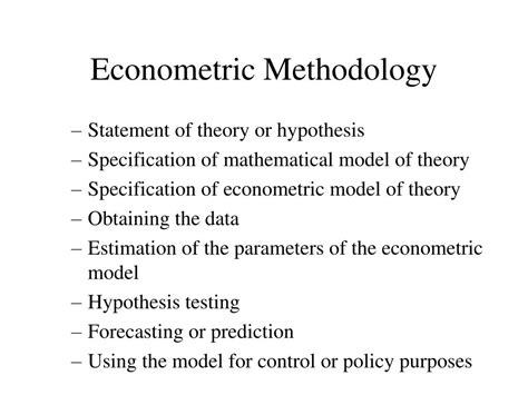 PPT Basic Econometrics PowerPoint Presentation Free Download ID 3388614