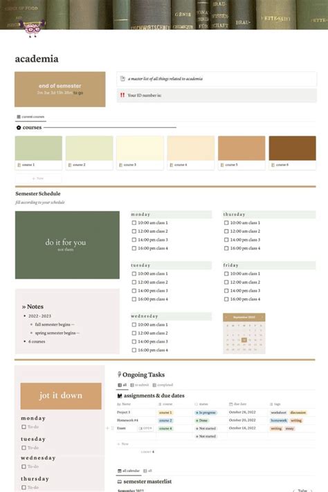 Notion Student Template Social Media Template Notion Student Template Social Media Template