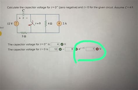 Answered Ded Calculate The Capacitor Voltage For… Bartleby