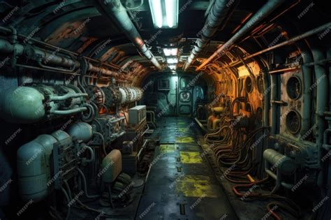 Premium Ai Image Torpedo Room With Open Torpedo Tubes Created With Generative Ai