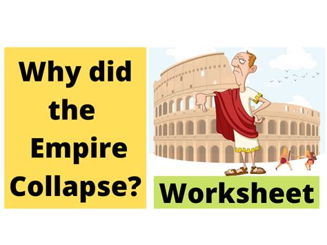 ancient rome why did the roman empire collapse worksheet teaching resources