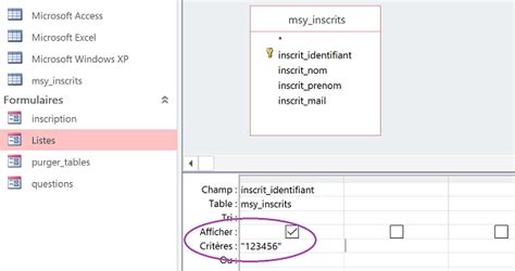 Authentification Et Inscription En Vba Access