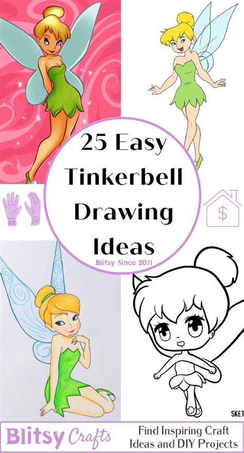 25 Easy Tinkerbell Drawing Ideas How To Draw Tinkerbell