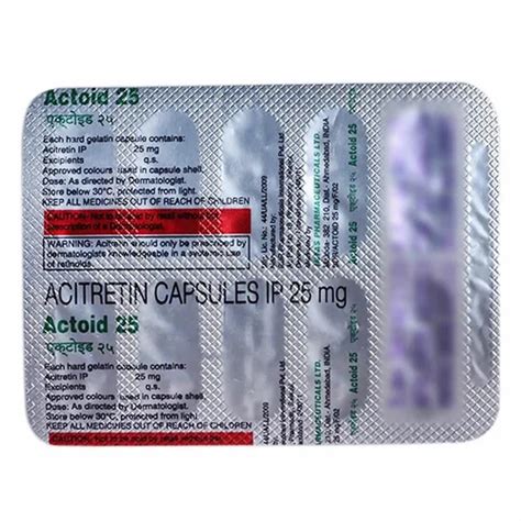 Actoid 25mg 20 Cap Acitretin At ₹ 580box In Nagpur Id 2852807109848