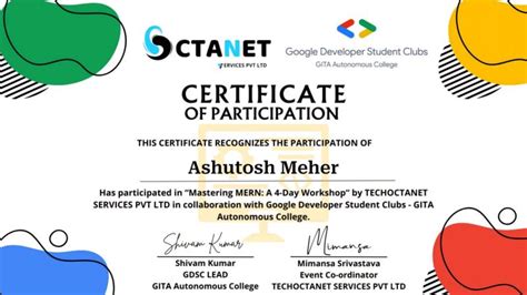Ashutosh Meher On Linkedin Webdev Mernstack Workshop Learning Growthmindset Gdsc Octanet