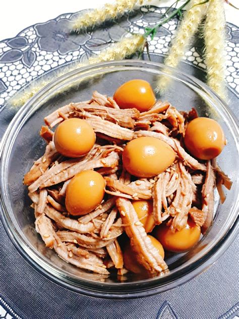 메추리알 돼지안심장조림