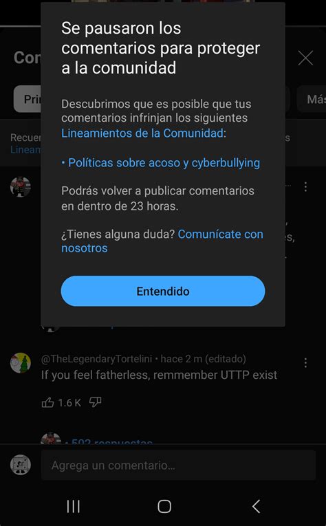 I Hate The Uttp And Recently Youtube Has Made It So I Can Comment 1 Full Day Bc I Said Some