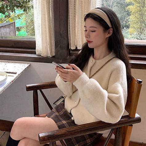 Badu Bg Жилетка Дамски плътни плетени ретро популярни пуловери в