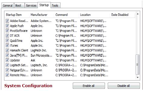 How To Remove And Disable Windows Startup Programs