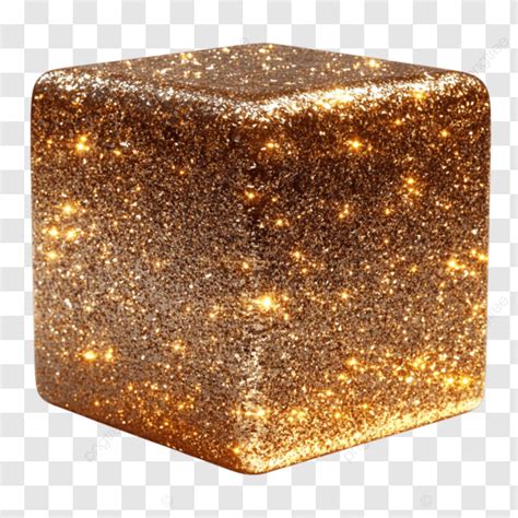 Radiant Shiny Cube With Sparkling Highlights Shiny Cube Sparkles Luxury Design Png