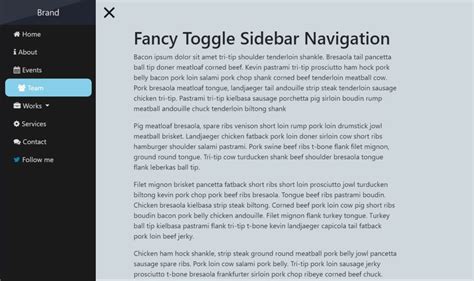 23 bootstrap sidebar awesome examples onaircode