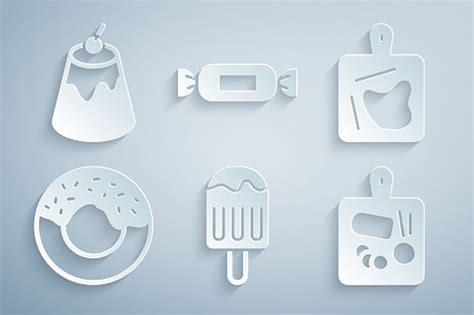 아이스크림 도넛 사탕 푸딩 커스터드 아이콘을 설정합니다 벡터 3차원 형태에 대한 스톡 벡터 아트 및 기타 이미지 3차원 형태 끈적거리는 단일 객체 Istock