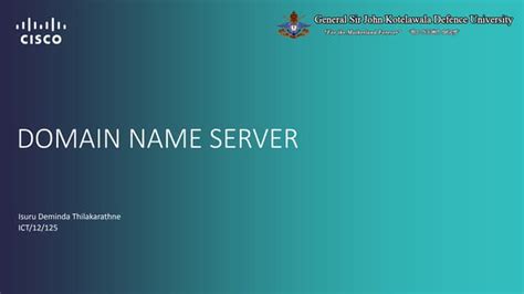 domain name server ppt
