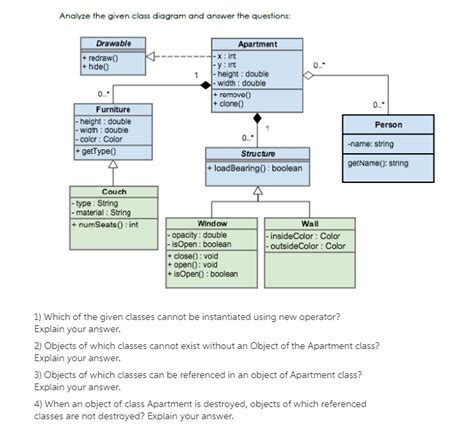 Analyze The Given Class Diagram And Answer The