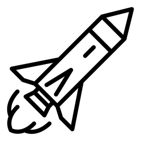 Premium Vector Galaxy Rocket Icon Outline Galaxy Rocket Vector Icon For Web Design Isolated On