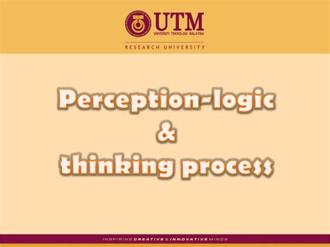 PPT Insight Into Perception And Logic Unveiling Cognitive Thought Process PowerPoint