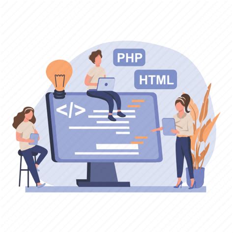 Technology Computer Programming Programmer Software Development Coding Illustration