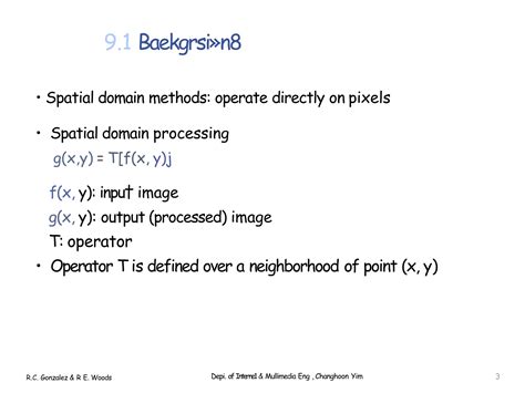 Image Enhancement In Spatial Frequency Domain Pptx