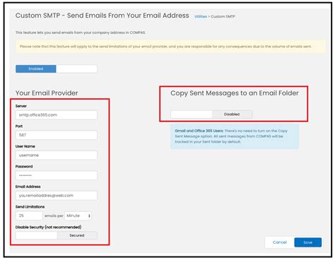 Manually Deactivate Custom Smtp And Email Auto Sync Avionte Bold
