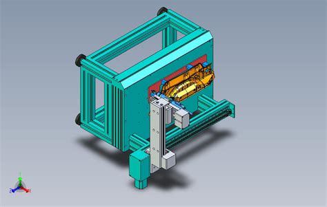 三轴自动涂胶机器和运动仿真ug模型图纸免费下载 懒石网