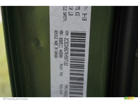 2019 Charger Color Code Pfq For F8 Green Photo 130055975