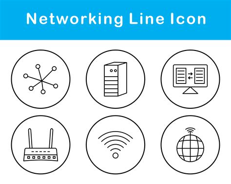 Networking Vector Icon Set Vector Art At Vecteezy