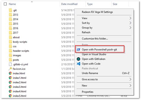 my why and how of posh git context menu transcripts and tf exe