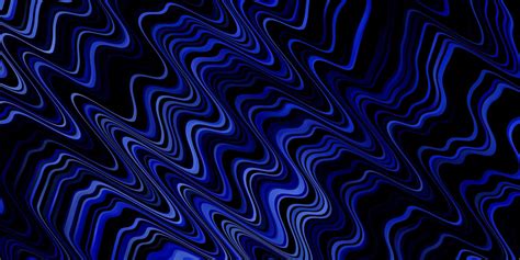 Dark Blue Vector Background With Curved Lines Abstract Illustration With Gradient Bows