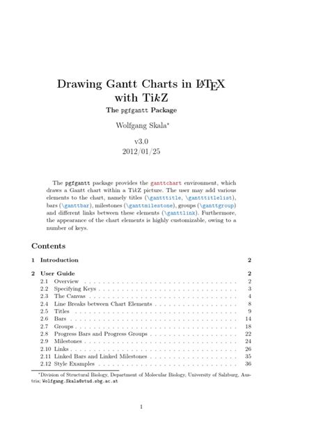 Pgfgantt Pdf Parameter Computer Programming Letter Case