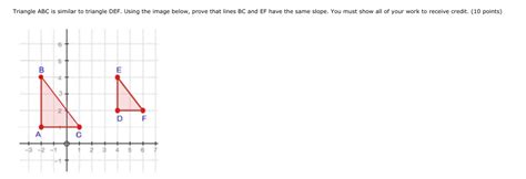 Solved Please Help Triangle Abc Is Similar To Triangle Def Using