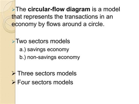 The Circular Flow Of Economic Activity PPT