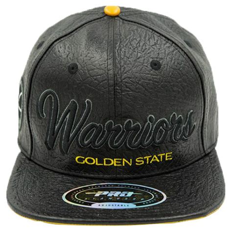 Pro Standard Golden State Warriors Nba Leather Snapback Hat