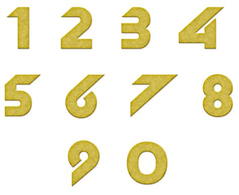 Красивые цифры для презентации на прозрачном фоне