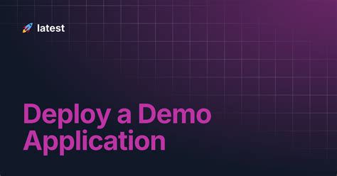 Deploy A Demo Application Latest