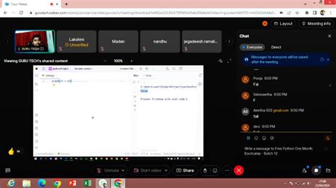 Prasanna A On Linkedin Today With Guru Tech Python Classes 😍