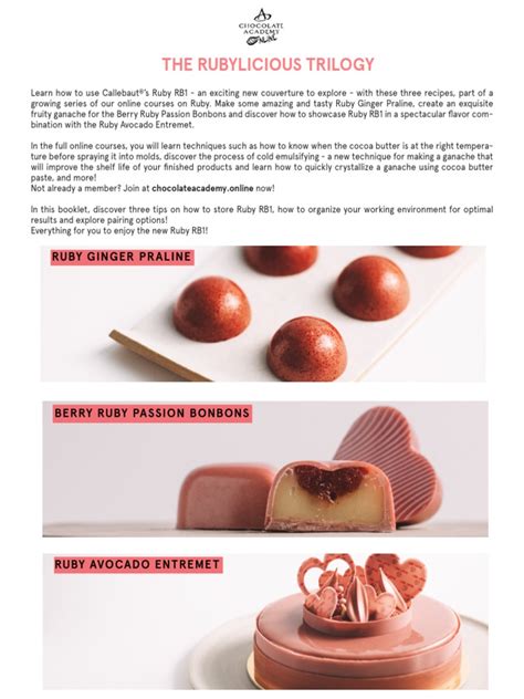 The Rubylicious Trilogy Pdf Chocolate Butter
