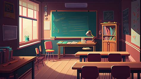 Classroom Sunshine Background Window Classroom Sunshine Background