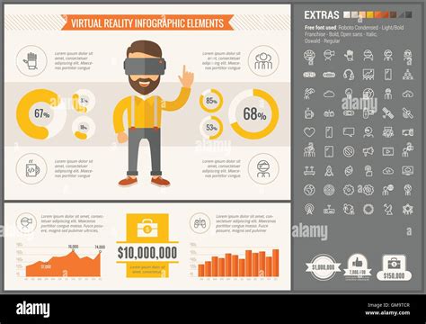 Virtual Reality Flat Design Infographic Template Stock Vector Image And Art Alamy