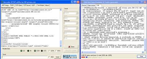 TEST Emulátor sériové komunikace COM Port Data Emulator Automatizace HW cz