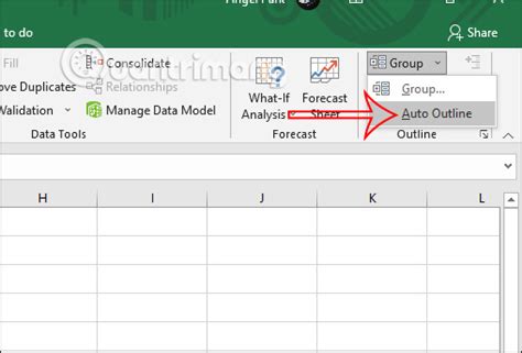 Cách Sử Dụng Tính Năng Outline Trong Excel