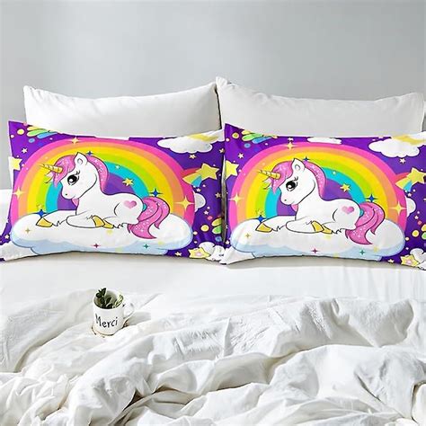Girls Cute Comforter Cover Queen Galaxy Stars Fantasy Duvet Cover Girls