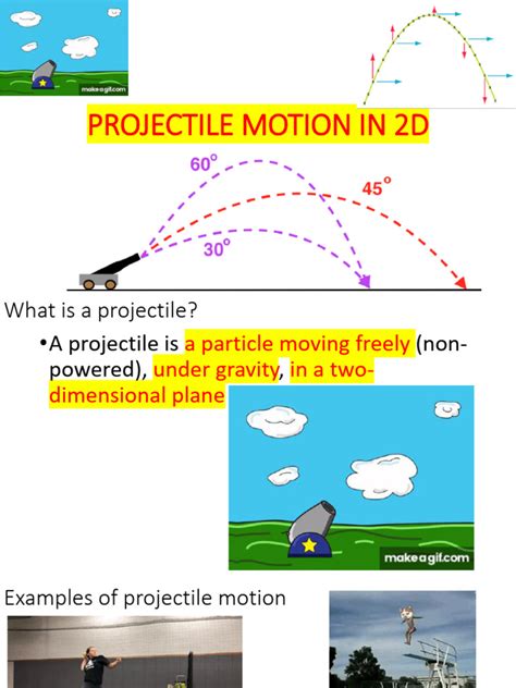 Projectile Motion In 2d Pdf Acceleration Projectiles