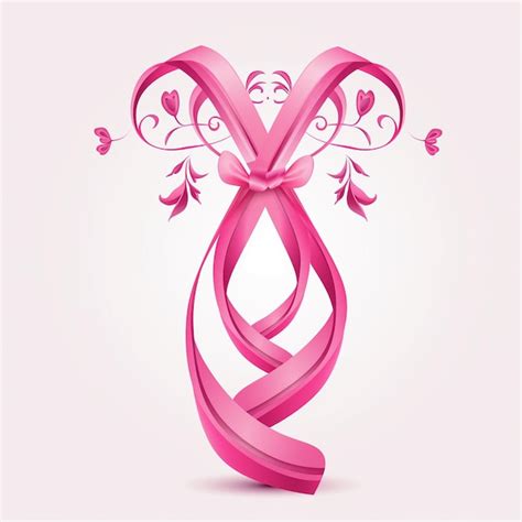 Premium Ai Image Pink Ribbon For Womens Health A Commitment To Wellness
