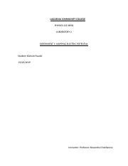 Phy Lab 3 Docx LAGURDIA COMMUNITY COLLEGE PHYSICS 232 685B LABORATORY 2 EXPERIMENT 3 MAPPING