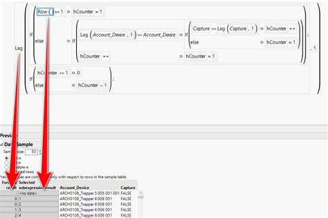 Solved Row Results In Missing Value For 1st Row Jmp User Community
