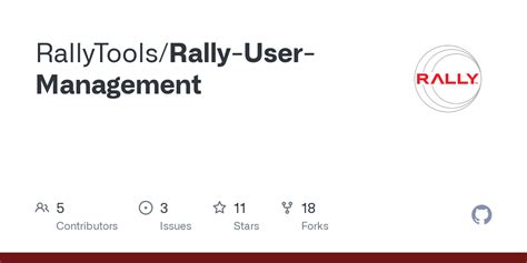 Github Rallytoolsrally User Management