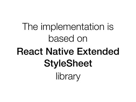 Implementing Css Modules For React Native Speaker Deck